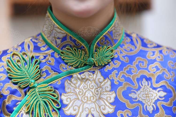 Blue sleeveless QiPao - Custom-made Cheongsam,Chinese clothes, Qipao ...