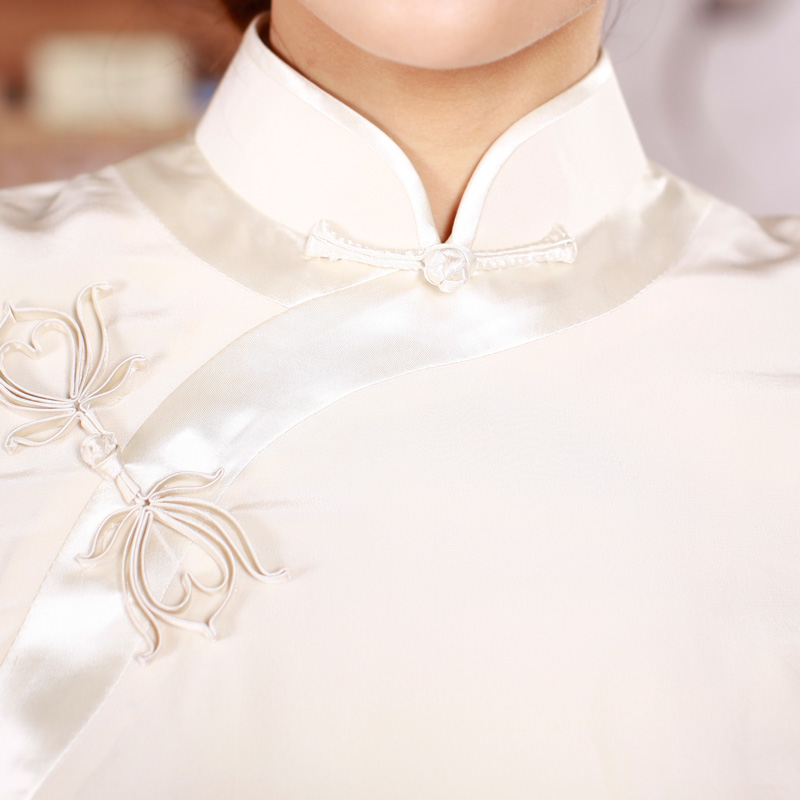 White Special Silk Qipao SCS03 - Custom-made Cheongsam,Chinese clothes ...